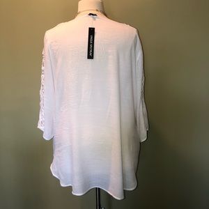 Unique Spectrum | Tops | New Unique Spectrum White Blouse Size 3x ...